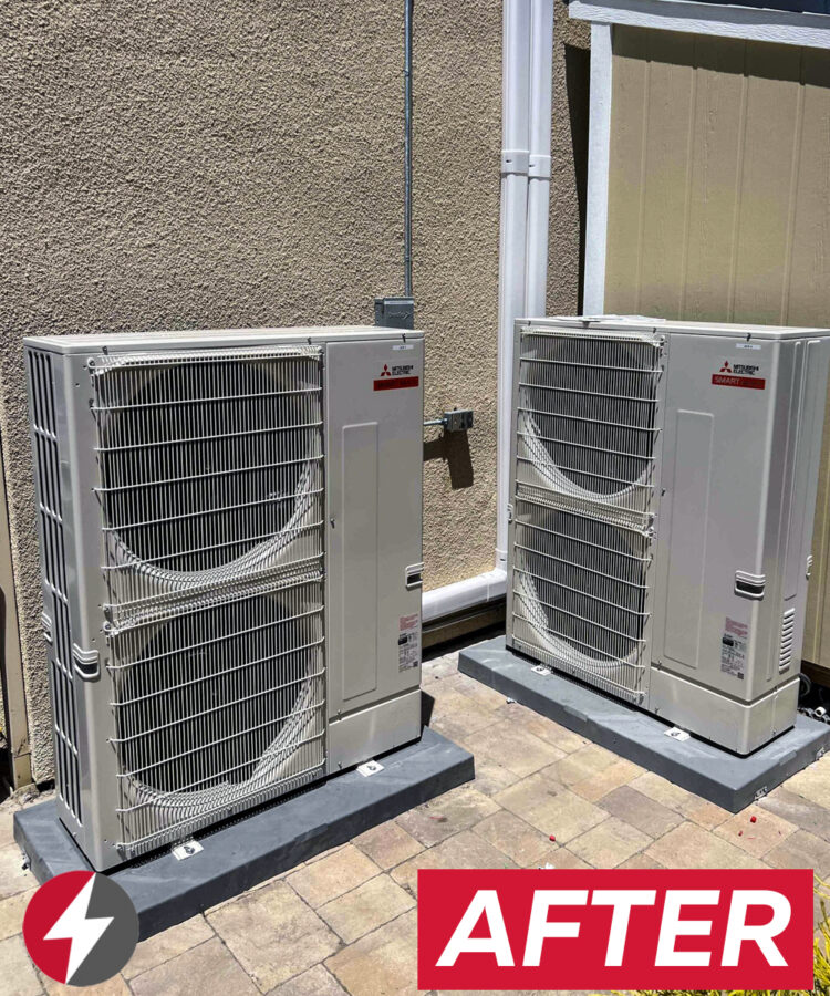 Mitsubishi Multi-Position Heat Pump Installation in San Jose